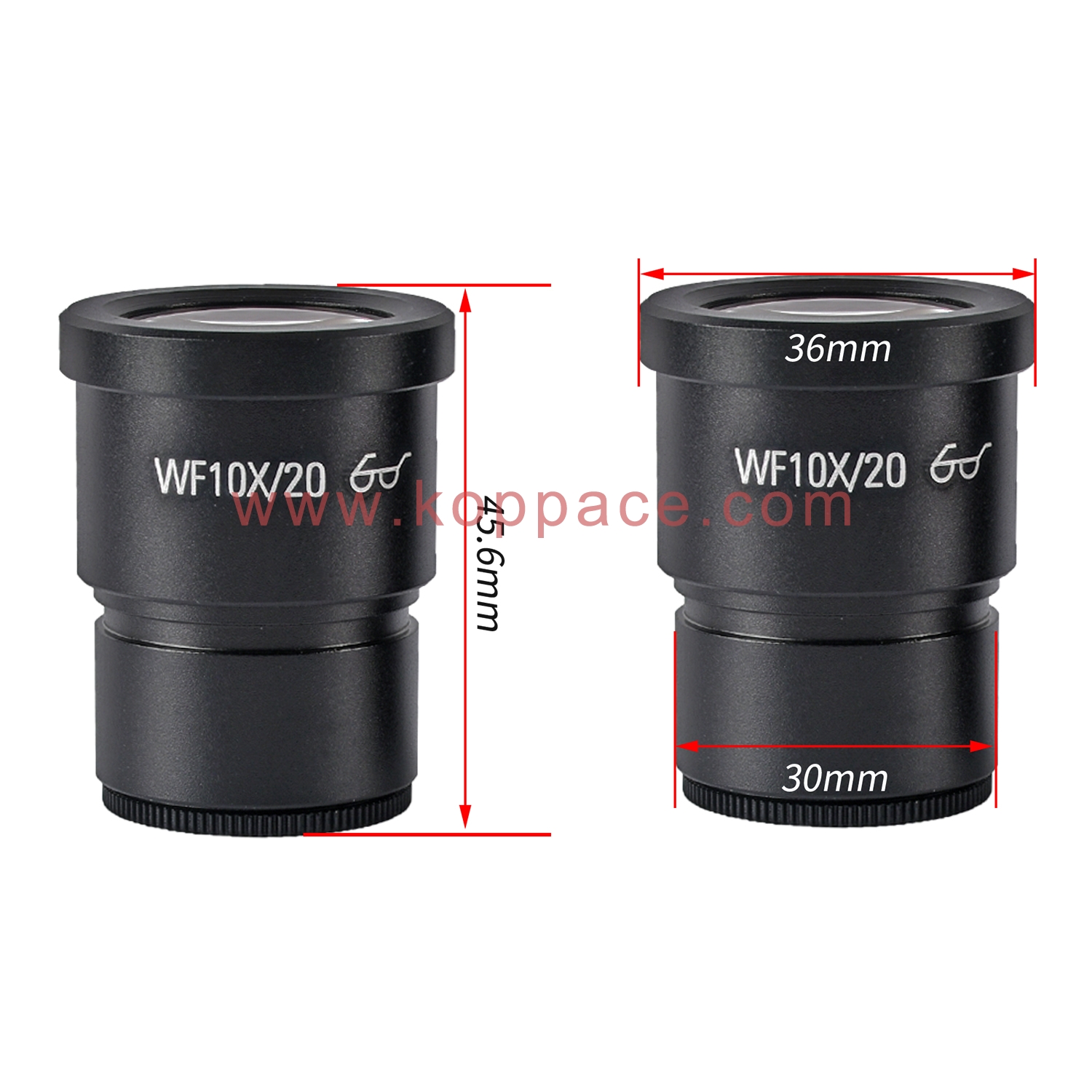KOPPACE WF10X/20高眼点宽视场显微镜目镜 安装接口30mm